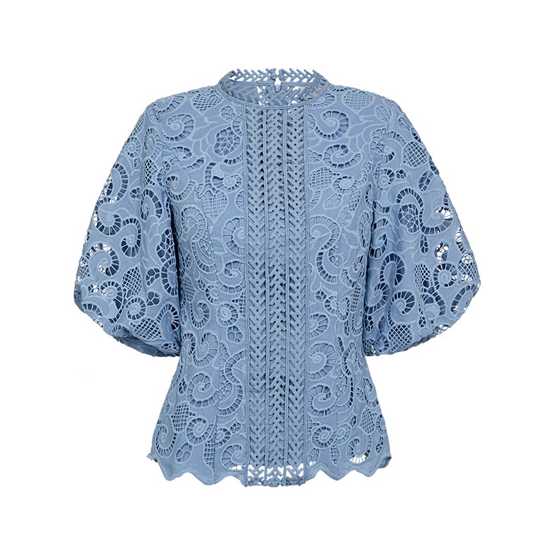 Lanly blouse Copenhagen Muse, forever blue - Festtøj - www.bruun-bruun.dk