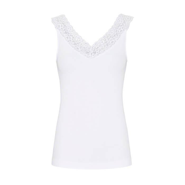 Miriam v-lace top Tim & Simonsen, bianco bruun-bruun